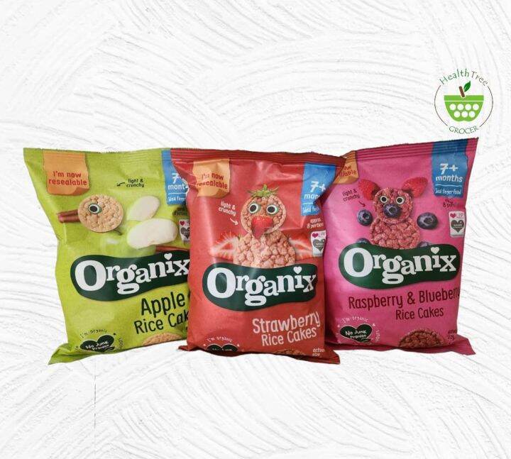 Organix Baby Snacks 7+ months - Rice Cake Clouds (40g) New and Improved ...