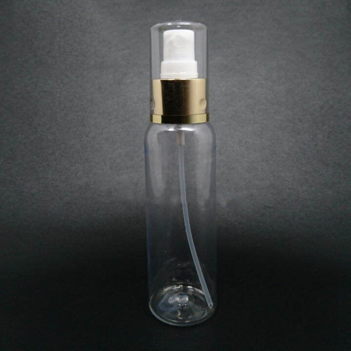 BOTOL 100ML BENING SPRAY GOLD SILVER FULL CAP / BOTOL PLASTIK 100ML ...