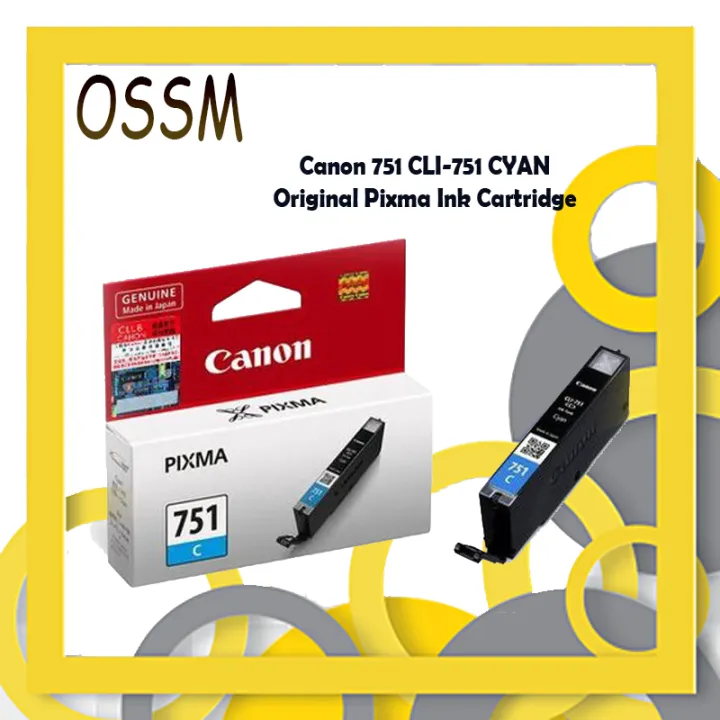 Canon 751 CLI-751 Cyan Original Pixma Ink Cartridge | Lazada PH