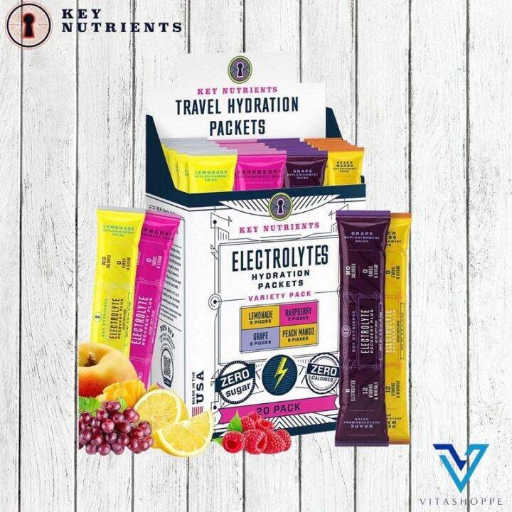 xAuthentic Storex ♛ Key Nutrients Electrolytes Travel Hydration Packets ...