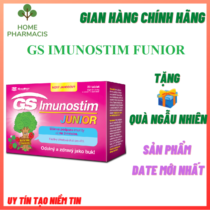 GS Imunostim Junior Tăng đề kháng Tăng cường sức khỏe đường hô hấp Hộp ...