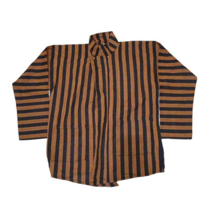 Surjan lurik Baju adat Jawa baju dalang pakaian adat Kartini oleh oleh ...