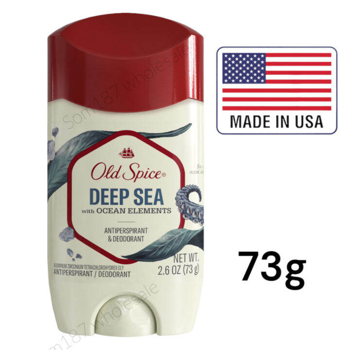 Old Spice Invisible Solid Antiperspirant Deodorant for Men Deep Sea with Ocean Elements Scent ...