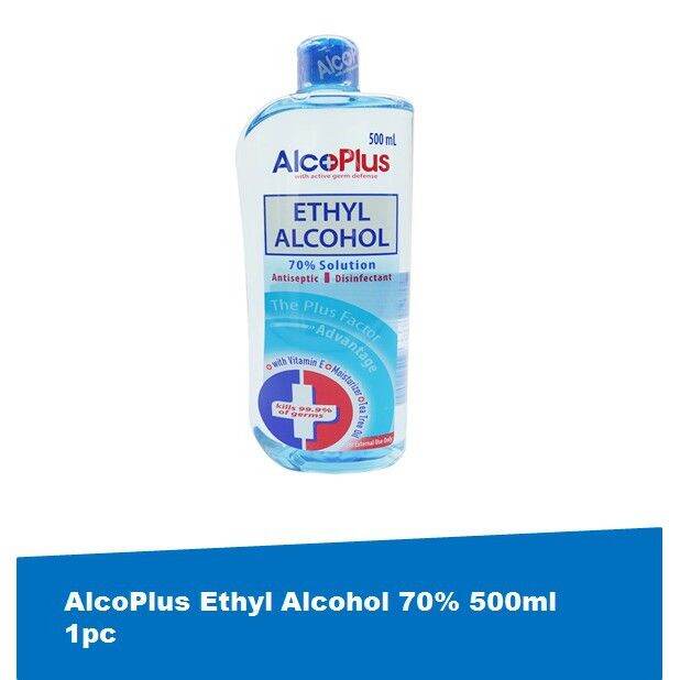 Alcoplus Ethyl Alcohol 70% Solution 500ml x 1pci1A | Lazada PH