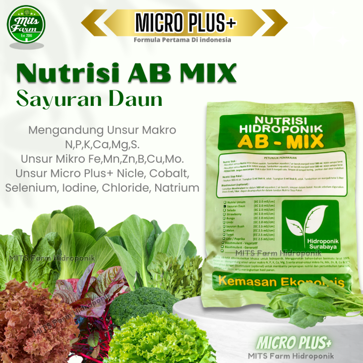 Nutrisi ab mix sayuran daun - pupuk ab mix sayuran daun - mits farm ...