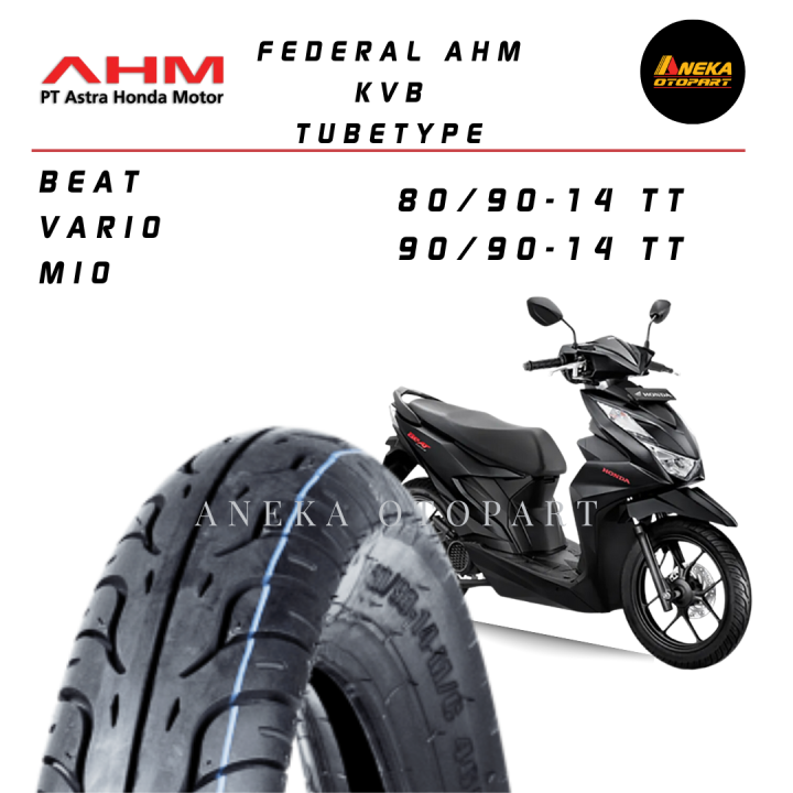 AHM FEDERAL Ban Motor Matic Tubetype R14 Uk 80/90-14 & 90/90-14 Matic ...