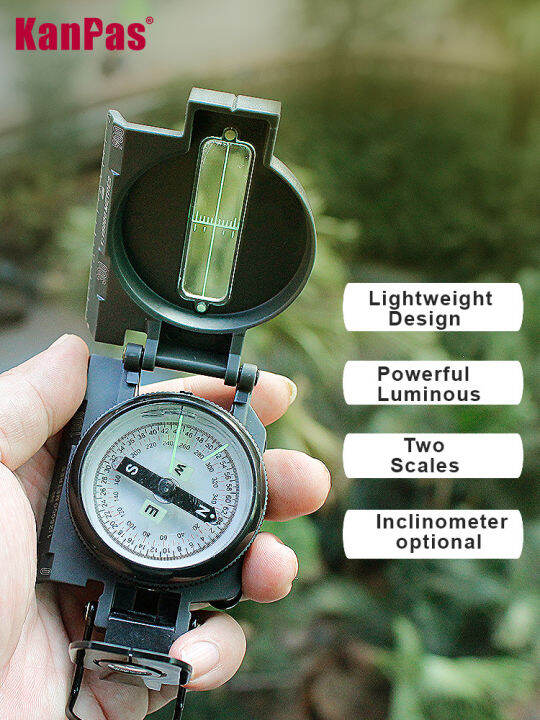 Sighting Lensatic Inclinometer Luminous Compass / Professional Compass ...