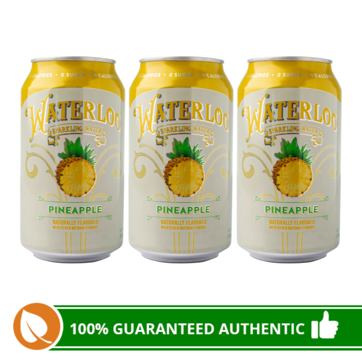 (3pcs) Waterloo Pineapple Sparkling Water 355ml | Lazada PH