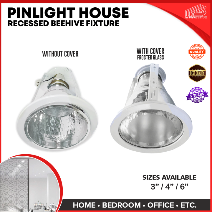 LANDMARK Recessed Pinlight Housing Beehive / LED E27 Fixture / Frosted ...