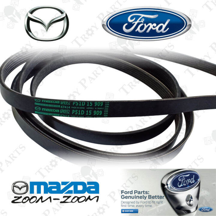 Original Ford Mazda Aircond Alternator Fan Belt P51D-15-909 for Mazda ...