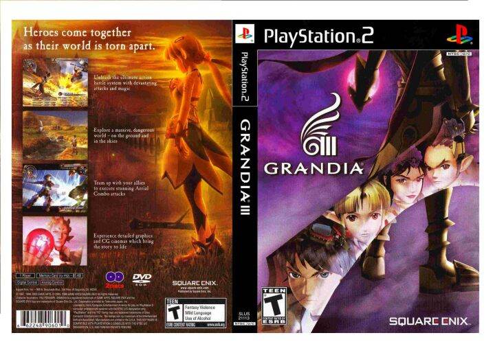 PS2 Grandia 3 (2 Disc) (DVD Game) | Lazada