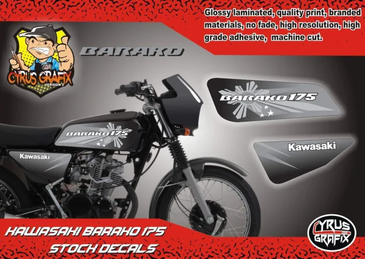 BARAKO 175 DECALS | Lazada PH