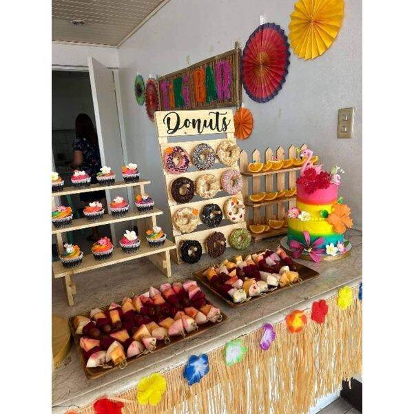 Donut Wall 12stick rustic theme, aesthetic, natural Dessert Buffet Sweet Corner | Lazada PH