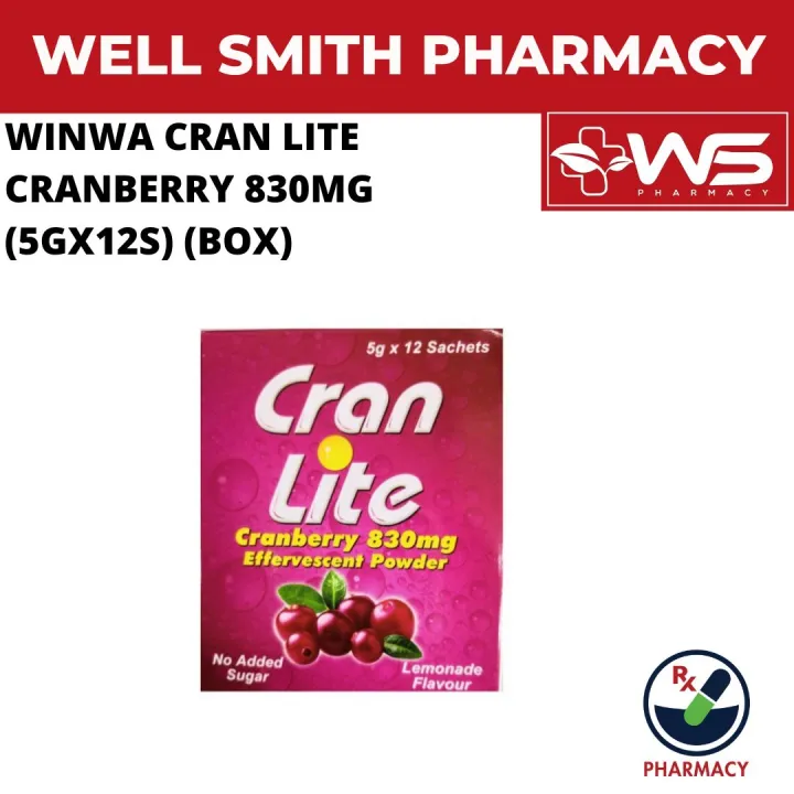 WINWA CRAN LITE CRANBERRY 830MG 5G X 12S / BOX | Lazada