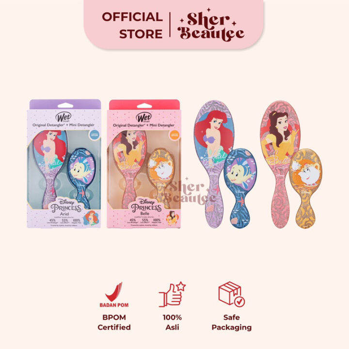 Wet Brush Disney Princess KIT Isi 2 Belle | Ariel | Lazada Indonesia