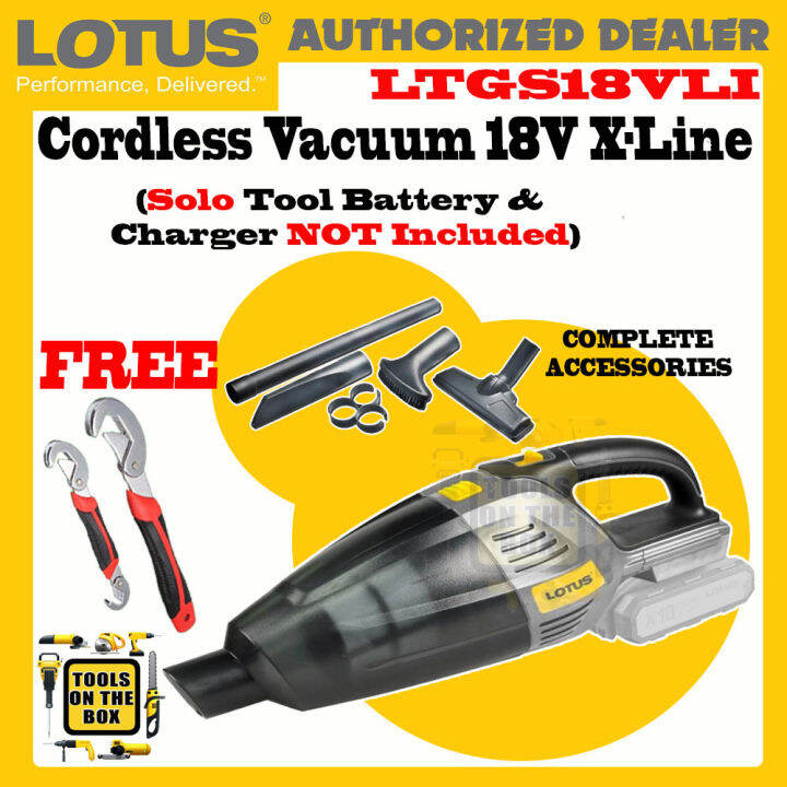 Lotus Cordless Vacuum 18V X-Line LTGS18VLI (WITH FREE SNAP AND GRIP ...