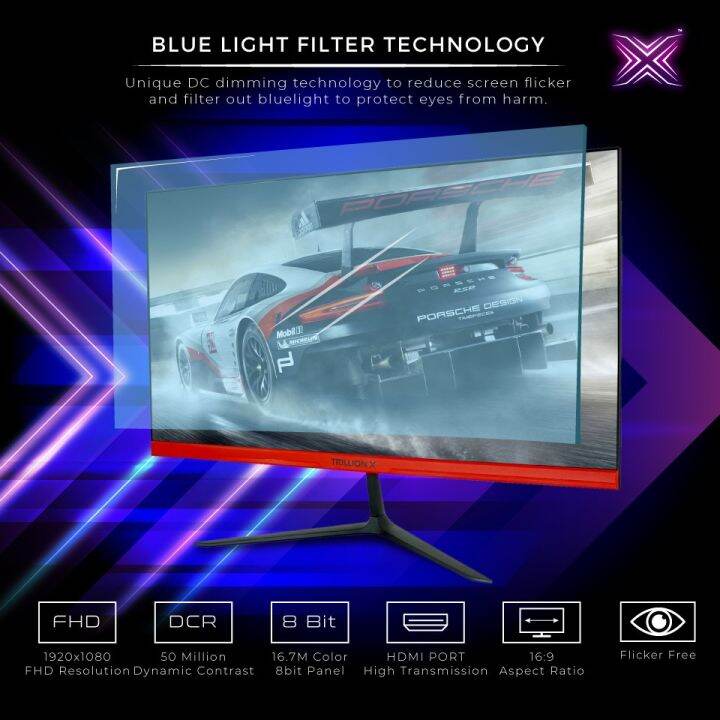 TrillionX 24 inch and 27 inch Ultra Slim Flat Screen Monitor 75Hz AMD ...