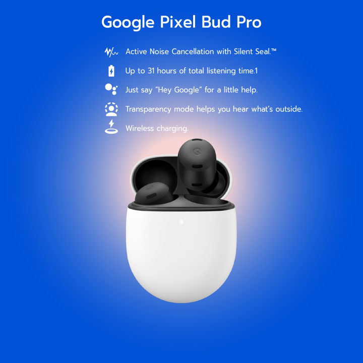 Google Pixel Buds Pro - Noise Canceling Earbuds - Bluetooth Headphones ...