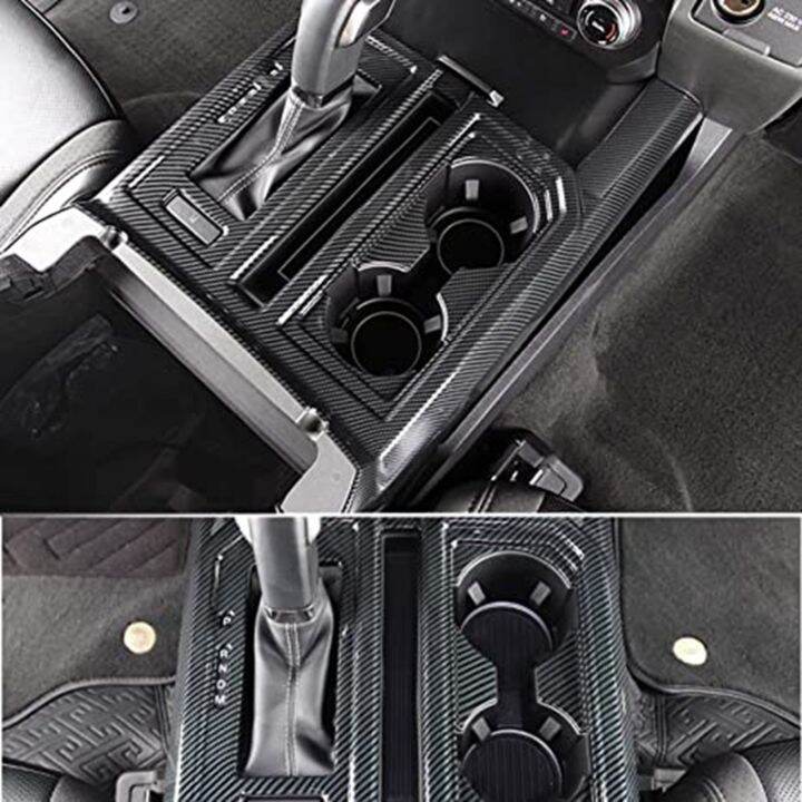 Carbon Fiber Style Gear Shift Panel Center Console Cover Trim Frame for ...