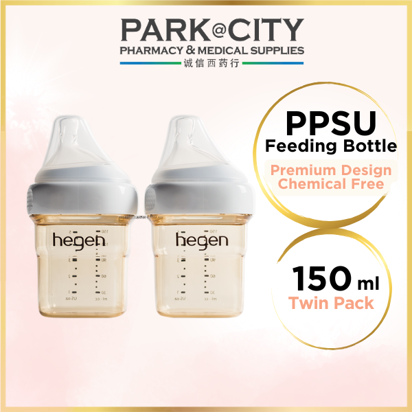 Hegen PCTO 150ml/5oz Feeding Bootle PPS Twin Pack [2 Pack 0090] | Lazada