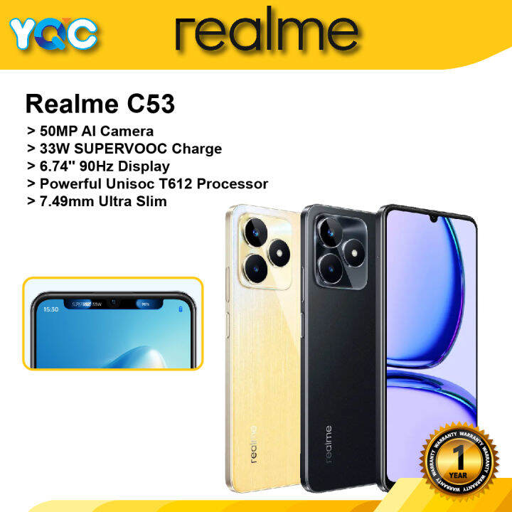 realme C53 | 6+128GB | 33 SUPERVOOC Charge | 5000mAh Battery | 50MP AI Camera | 6.74" HD 90 Hz ...