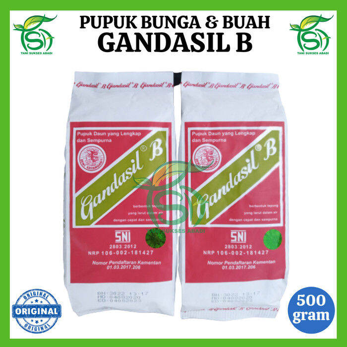 Pupuk Gandasil B 500 gram - Pupuk Daun Fase Generatif (Bunga dan Buah) | Lazada Indonesia