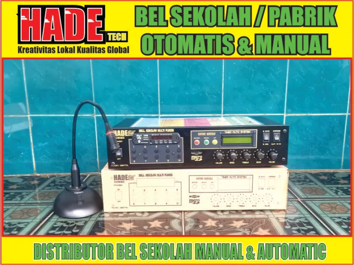 BEL SEKOLAH OTOMATIS DAN MANUAL PLUS MIC MEJA | Lazada Indonesia