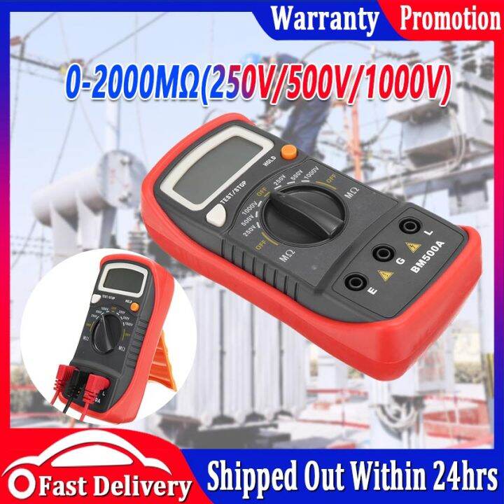 【Local Send Out】【Local Send Out】Handheld Resistance Tester BM500A 1000V ...
