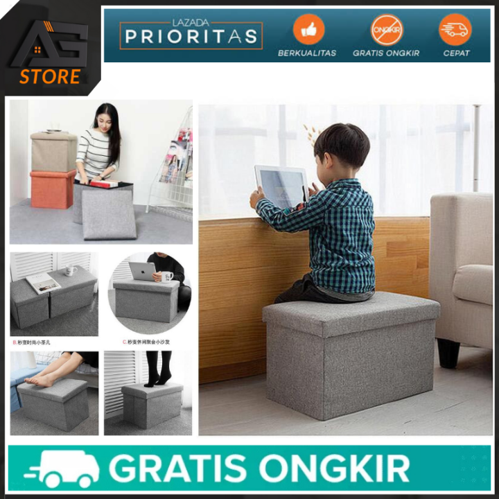 (BERKUALITAS) Sofa Kotak Penyimpanan Barang Multifungsi / sifa box ...