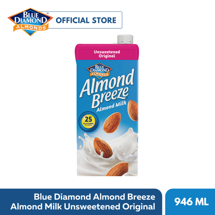 Blue Diamond Almond Breeze Almond Milk Unsweetened Original 946ML | Lazada PH