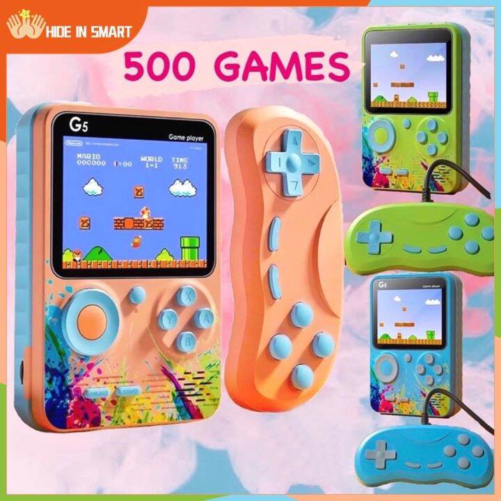 Gameboy Advance Game Console Super Mario 500 In 1 Macaron Handheld ...