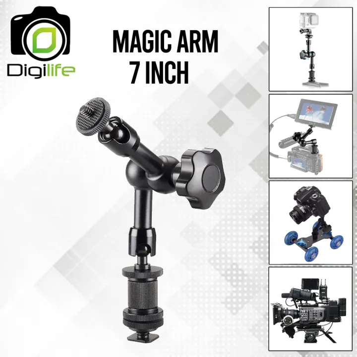 Magic Arm 7 นิ้ว แขนต่อเพิ่มอุปกรณ์เสริม สกรู 1/4 นิ้ว ใช้ได้ทั้ง กล้อง ...