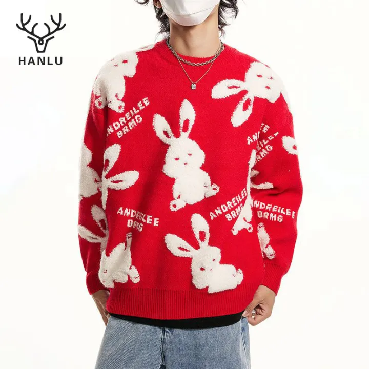 Hanlu เสื้อกันหนาวเสริมสวยร่างกาย เสื้อกันหนาวแมทช์ง่าย เสื้อกันหนาวสี ...