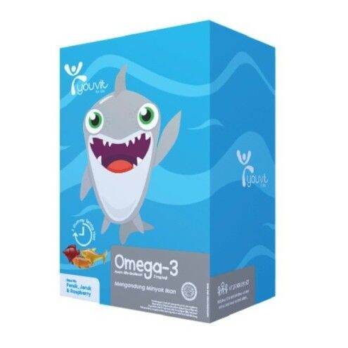 Youvit Omega-3 Anak Box 6 Sachet 42 Gummy Omega 3 | Lazada Indonesia