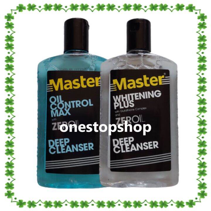 Master Oil Control Max/Whitening Plus with Zero Oil Deep Cleanser 225mL ...