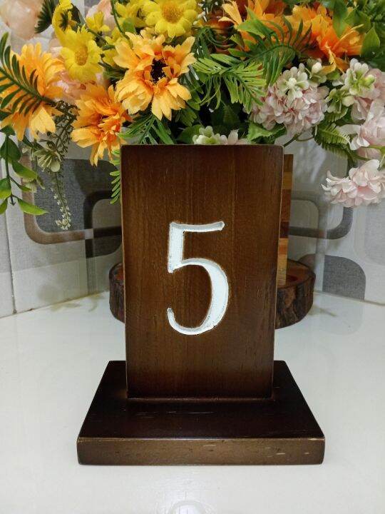 NOMOR MEJA/NOMOR MEJA CAFE/NOMOR MEJA WARUNG KAYU MINIMALIS | Lazada ...