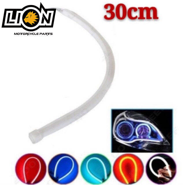 LION Motorcycle 30CM DRL Flexible LED Light Eyeline Waterproof 12V ...