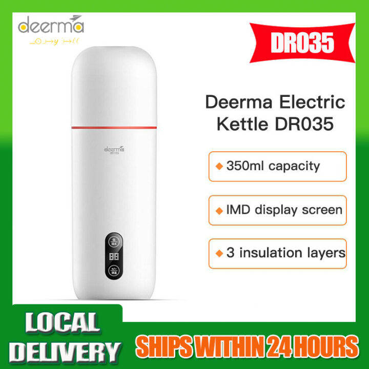 Original Deerma DEM-DR035 300W 350ml Portable Electric Kettle Cup Water Constant Temperature 304 ...