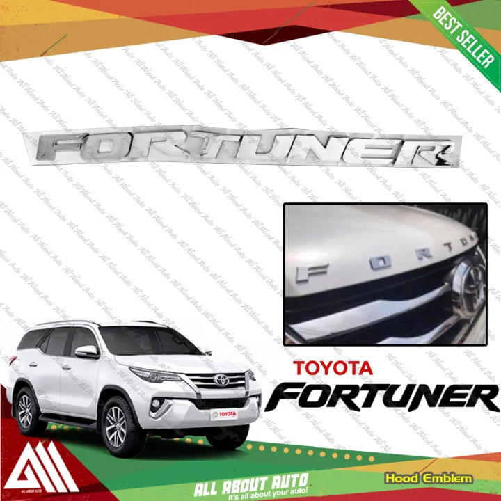 Toyota Fortuner 2016-2021 Hood Emblem (Chrome) | Lazada PH