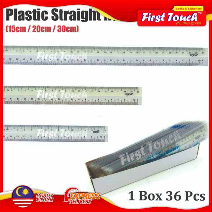 Flexible Plastic Student Straight Ruler 15cm 20cm 30cm (36pcs / Box) Plastic Straight Ruler ...