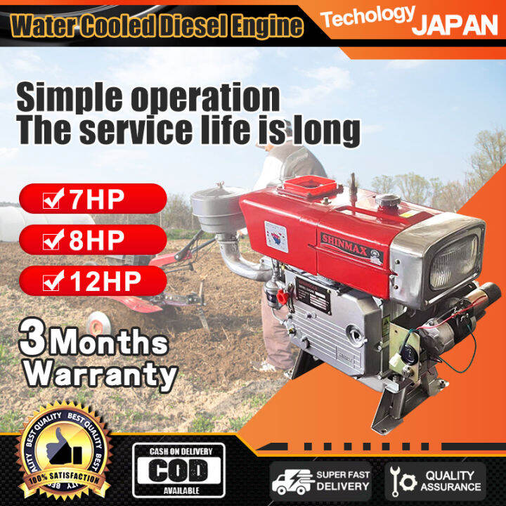 Water-Cooled Single Cylinder Diesel Engine High Power Low Fuel ...