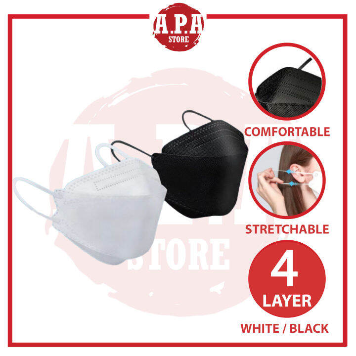 APA Disposable KF94 3D Fish Mouth Face Mask Earloop 4ply mask Korea ...