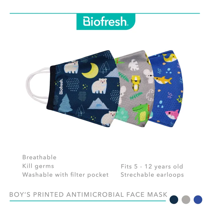 Biofresh Boy Children’s Antimicrobial Washable Face Mask 1 Piece ...