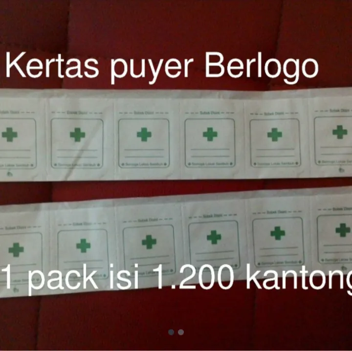 Kertas Puyer Obat Press Logo Umum Hijau/Kantong Obat Press | Lazada Indonesia