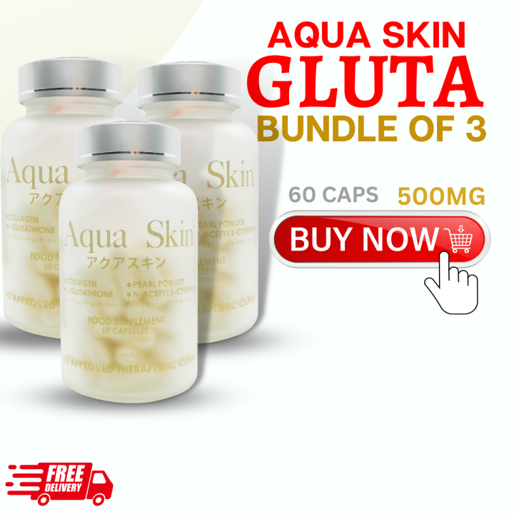 Aqua Skin Glutathione Gluta Caps Bundle Collagen NAC Gluta Capsule ...