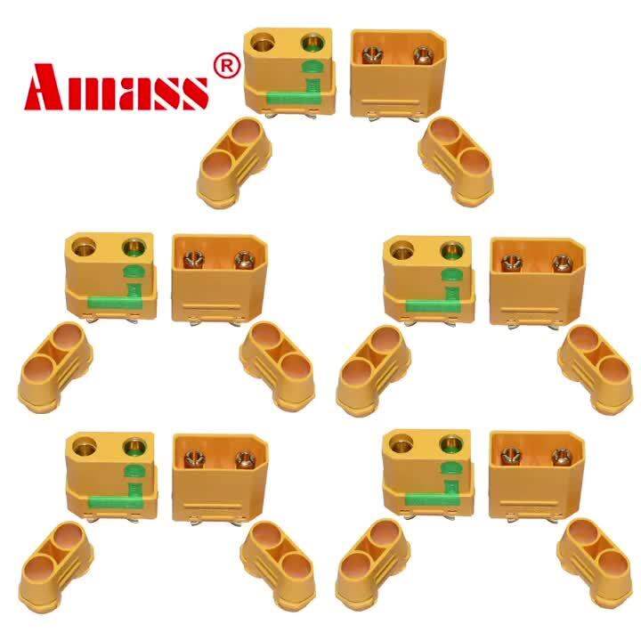 Amass XT90S XT90-S xt90 XT90S Connector Anti-Spark Male Female Motor Adapter for Battery ESC and ...