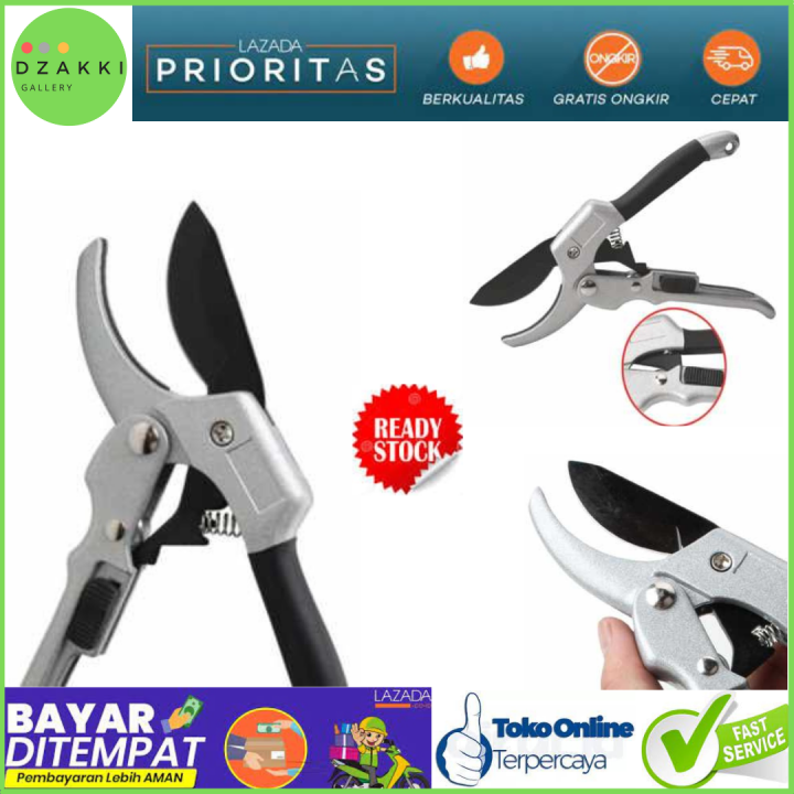 Gunting Taman Ranting Tumbuhan Bunga Pruning Scissors / Gunting Dahan ...