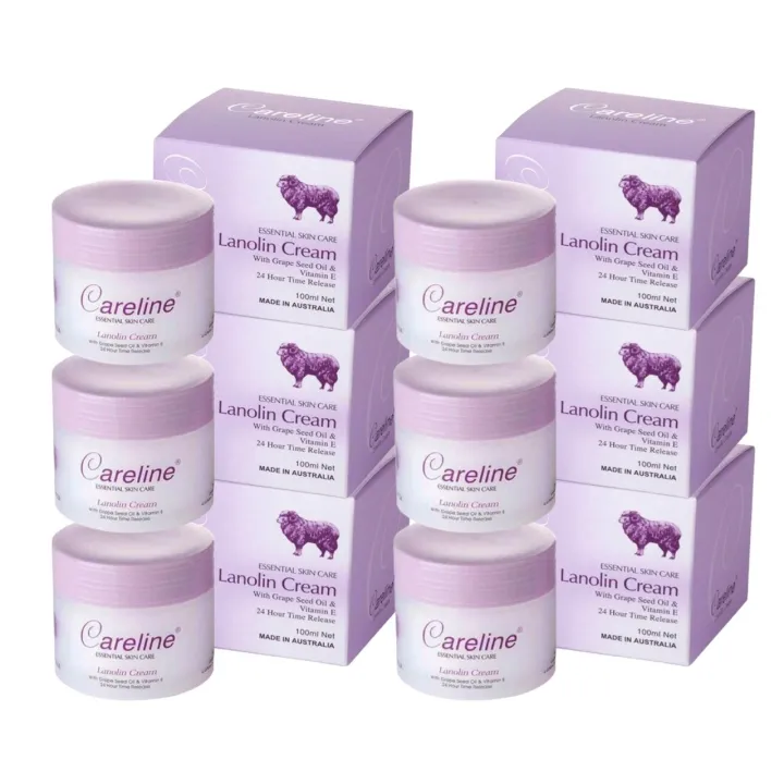 ครีมรกแกะออสเตรเลีย Careline Lanolin Cream With Grape Seed Oil ...