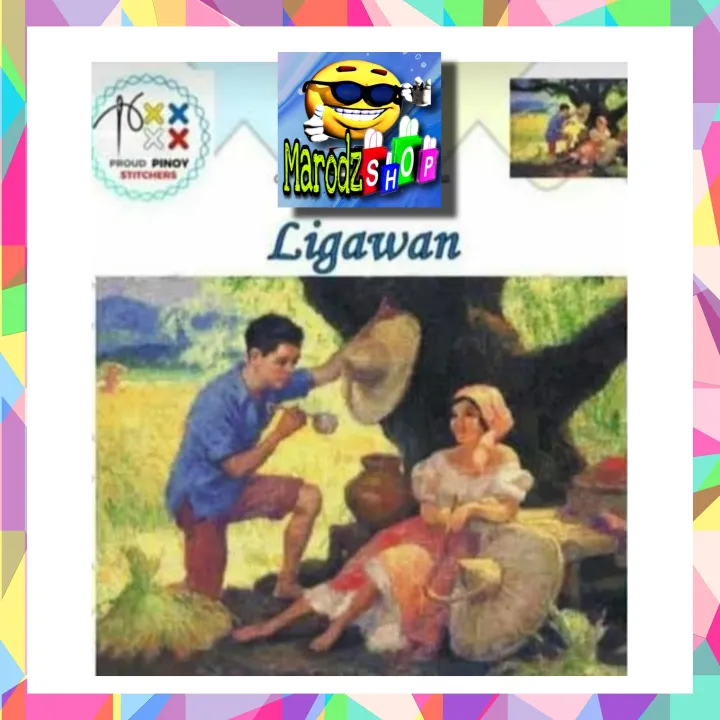 LIGAWAN pattern only / CROSS STITCH PATTERN / AMORSOLO PAINTINGS ...