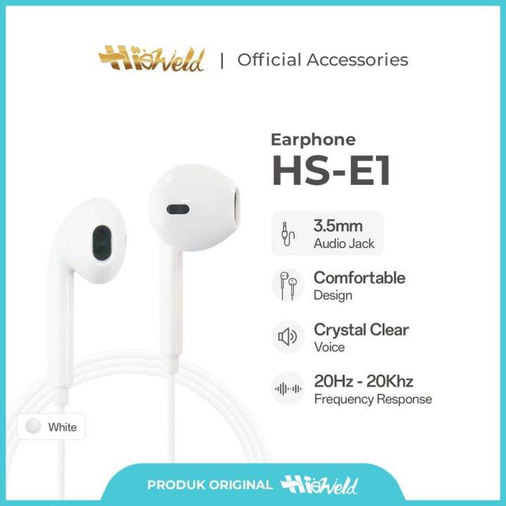 Hisweld Headset Original Hifi Handsfree Earphone HS-E1 | Lazada Indonesia